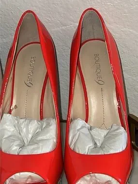 Boutique 9 | Shoes | Boutique 9 Red Patent Leather Pumps 8 | Poshmark